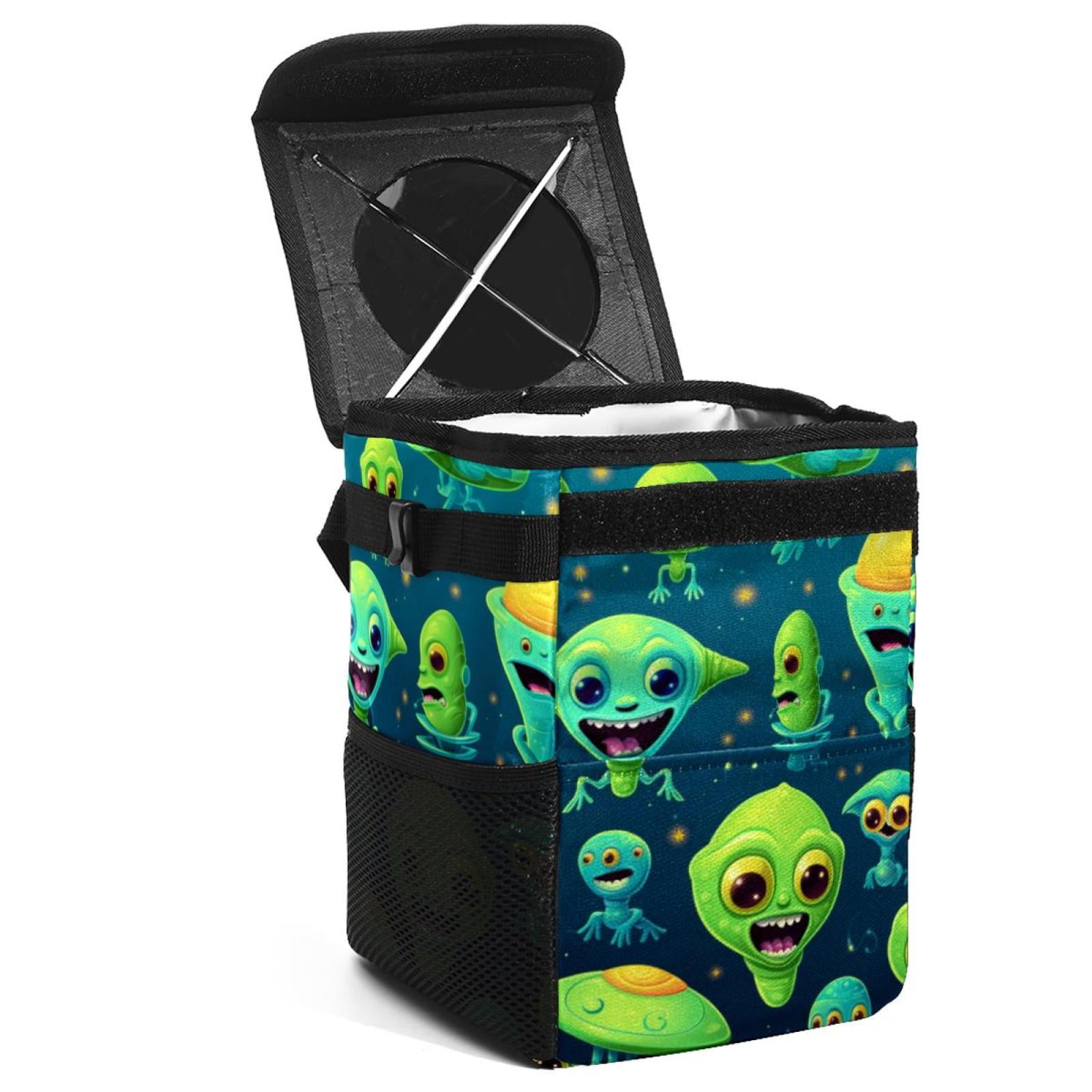 Alien Mini Trash Can Car Garbage Can Trash Can for Car - Foldable, with ...