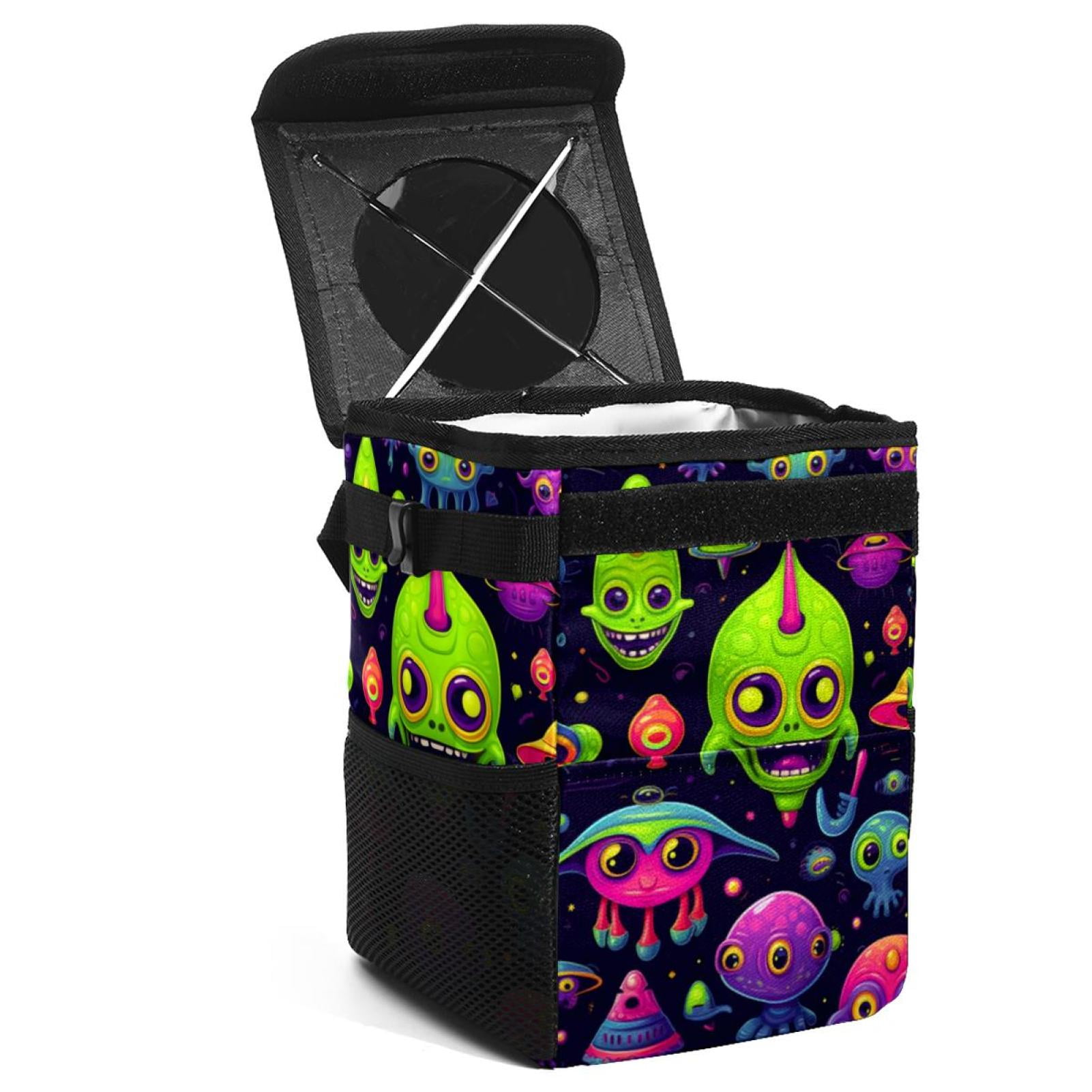 Alien Mini Trash Can Car Garbage Can Trash Can for Car - Foldable, with ...