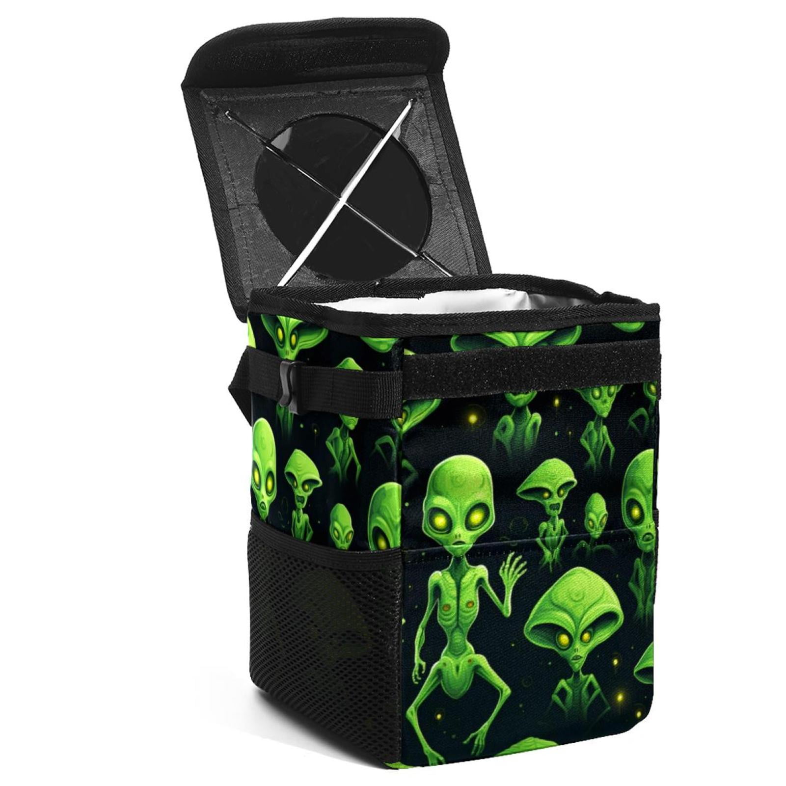Alien Mini Trash Can Car Garbage Can Trash Can for Car - Foldable, with ...