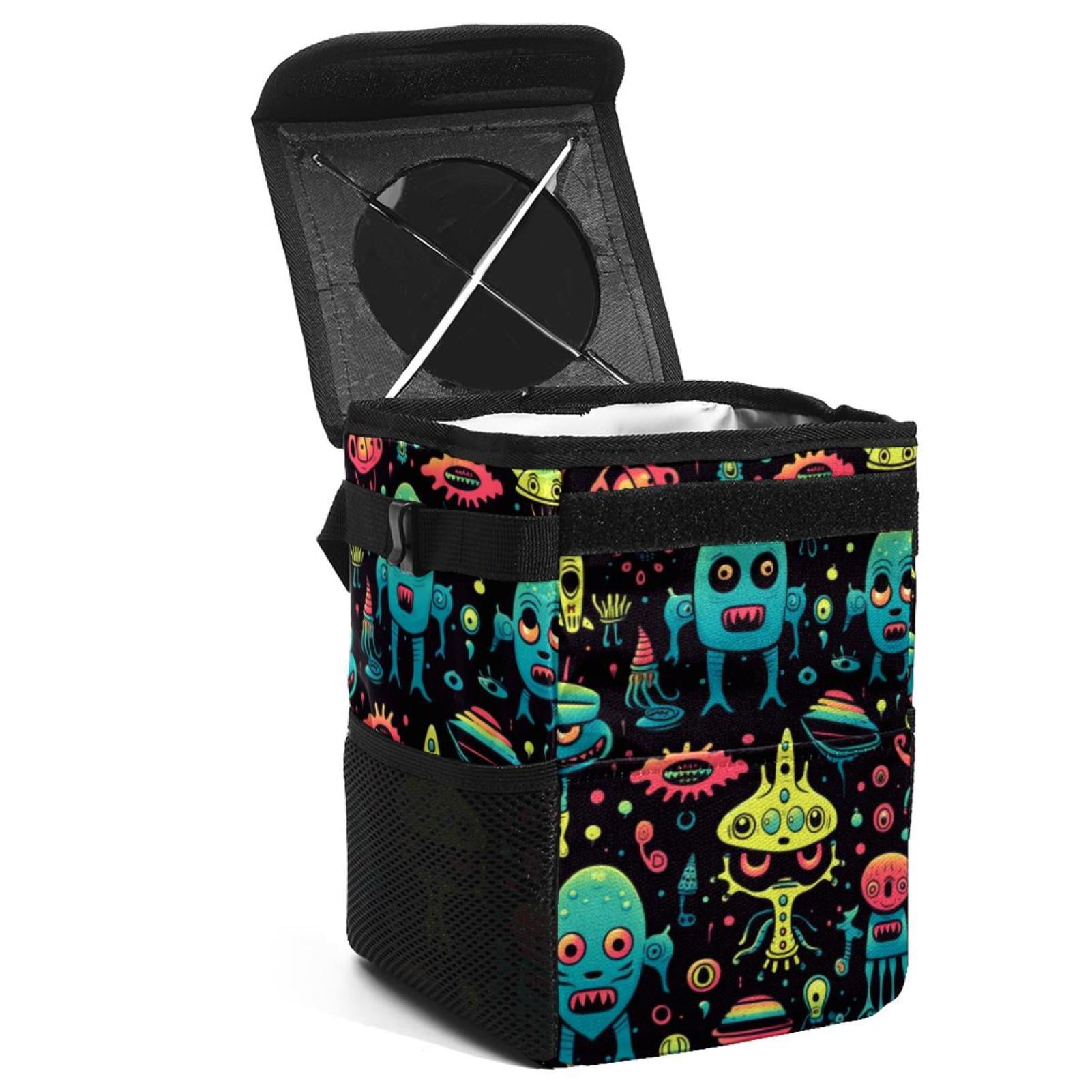 Alien Mini Trash Can Car Trash Bin Trash Can for Car - Foldable, with ...