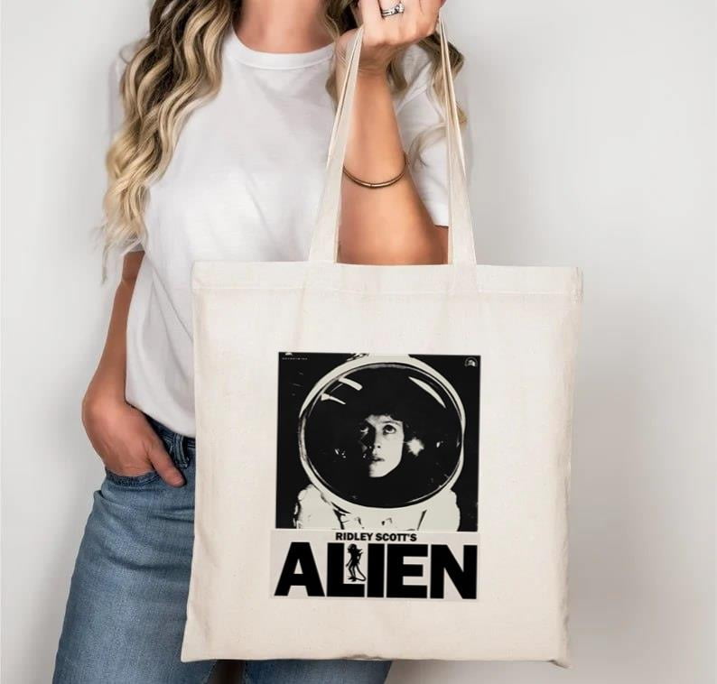 Alien Movie 1979 Vintage Retro Horror TOTE BAGS Merch - Walmart.com