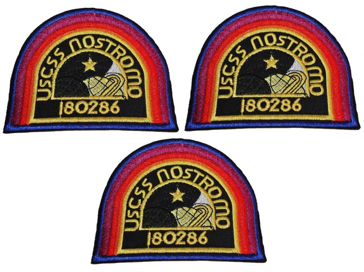 Alien Movie USCSS Nostromo Set of Three 3" Tall Embroidered Patches ...