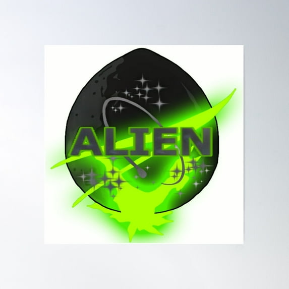 Alien Nasa Poster Wall Art, Modern Wall Decor For Living Room Bedroom ...