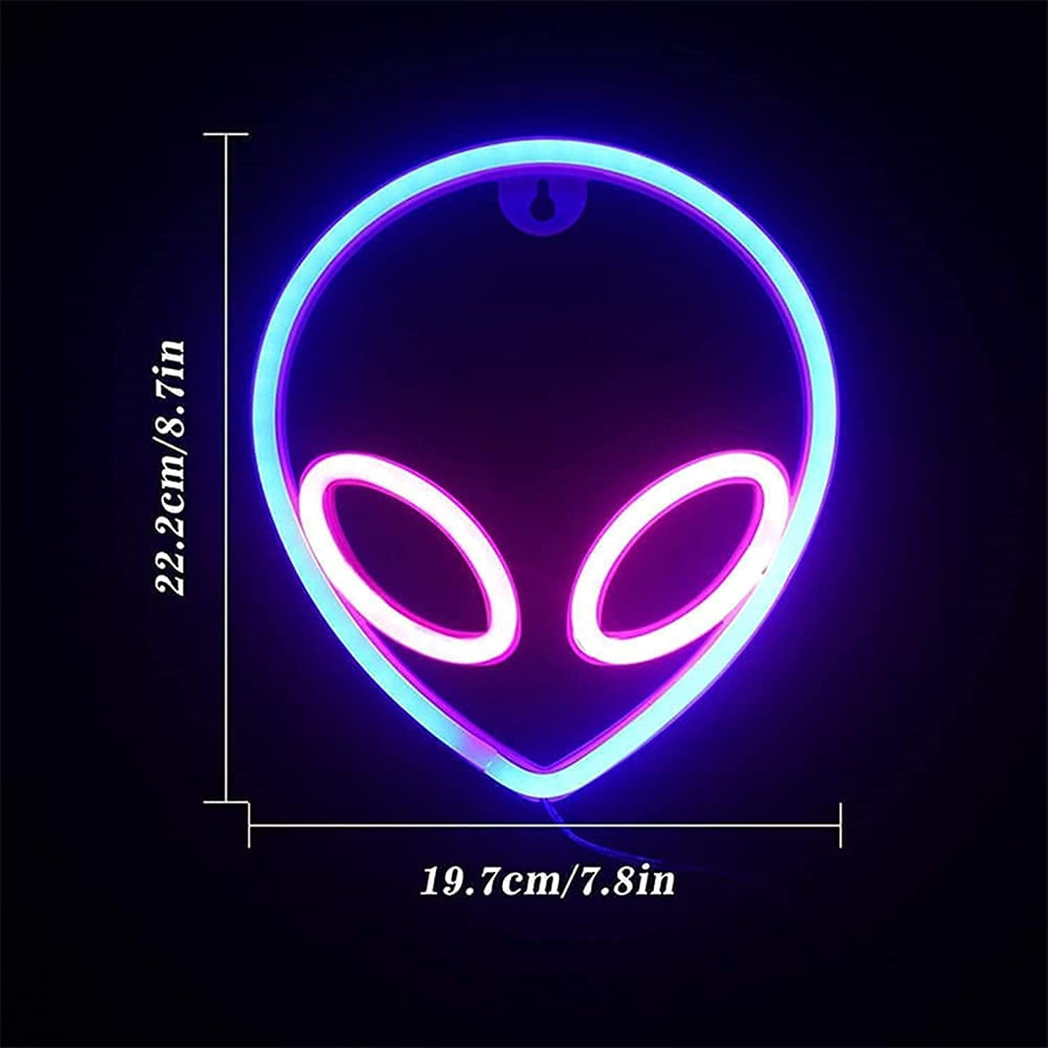 Alien Neon Sign for Bedroom, USB or Battery Operated LED Light Neon ...