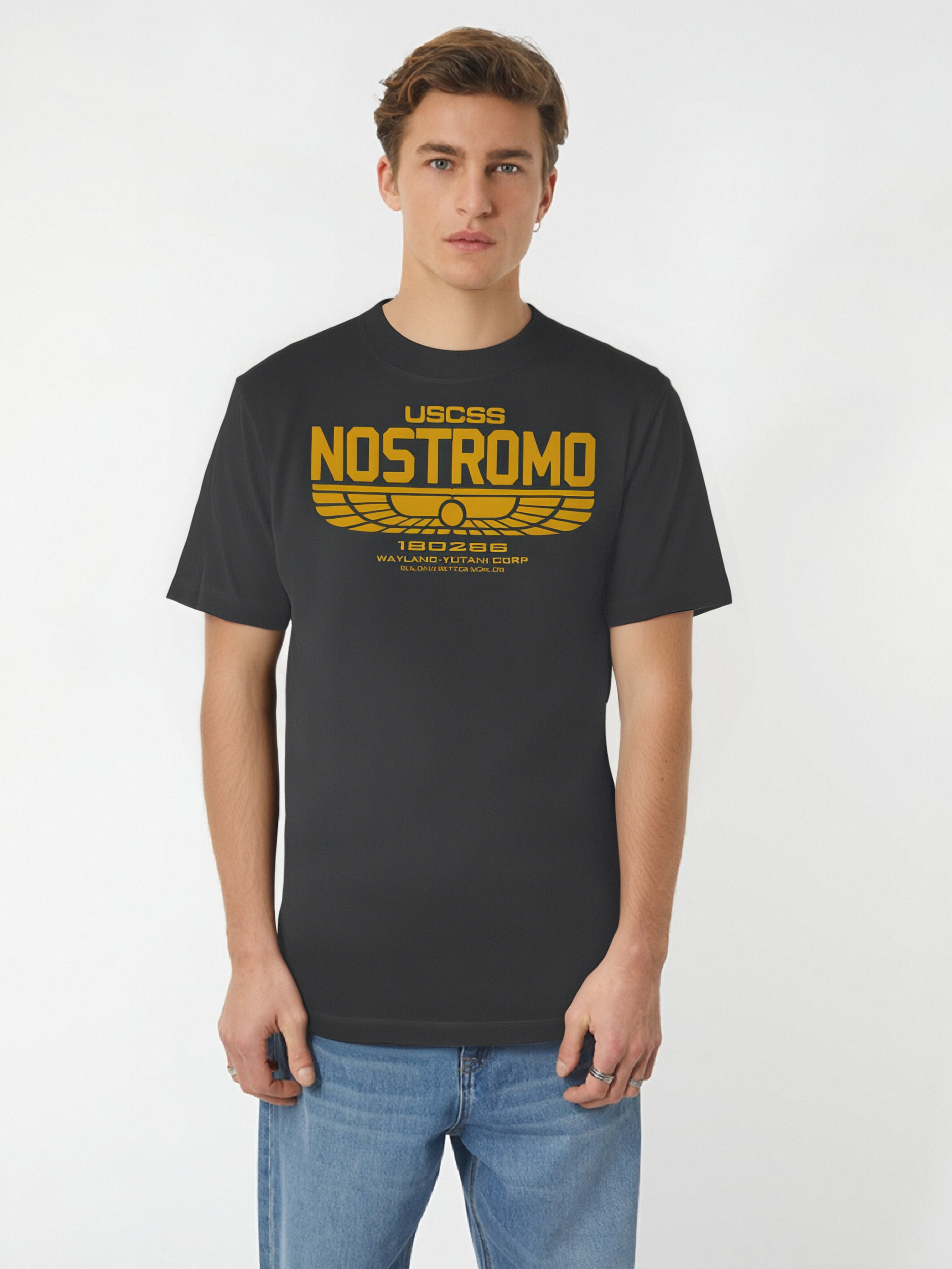 Alien Nostromo funny Men’s Short Sleeve Graphic T-shirt Collection ...