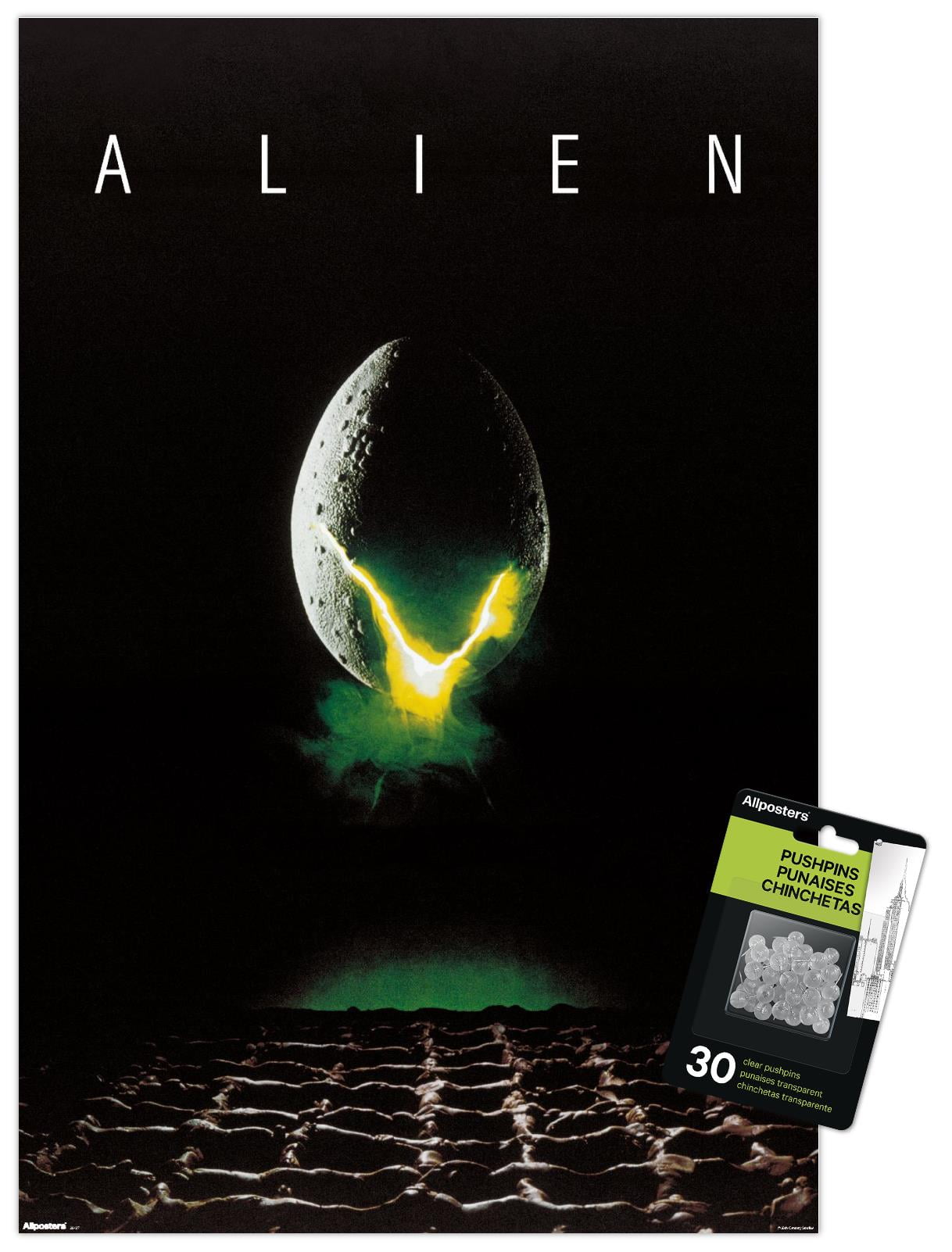 Alien - One Sheet Wall Poster with Push Pins, 14.725" x 22.375 ...