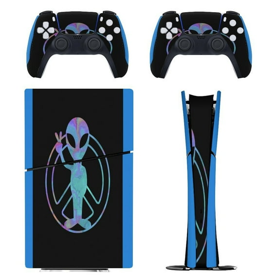 Alien PS5/PS5 Slim Digital Disc Skin Sticker For Console And Controller ...
