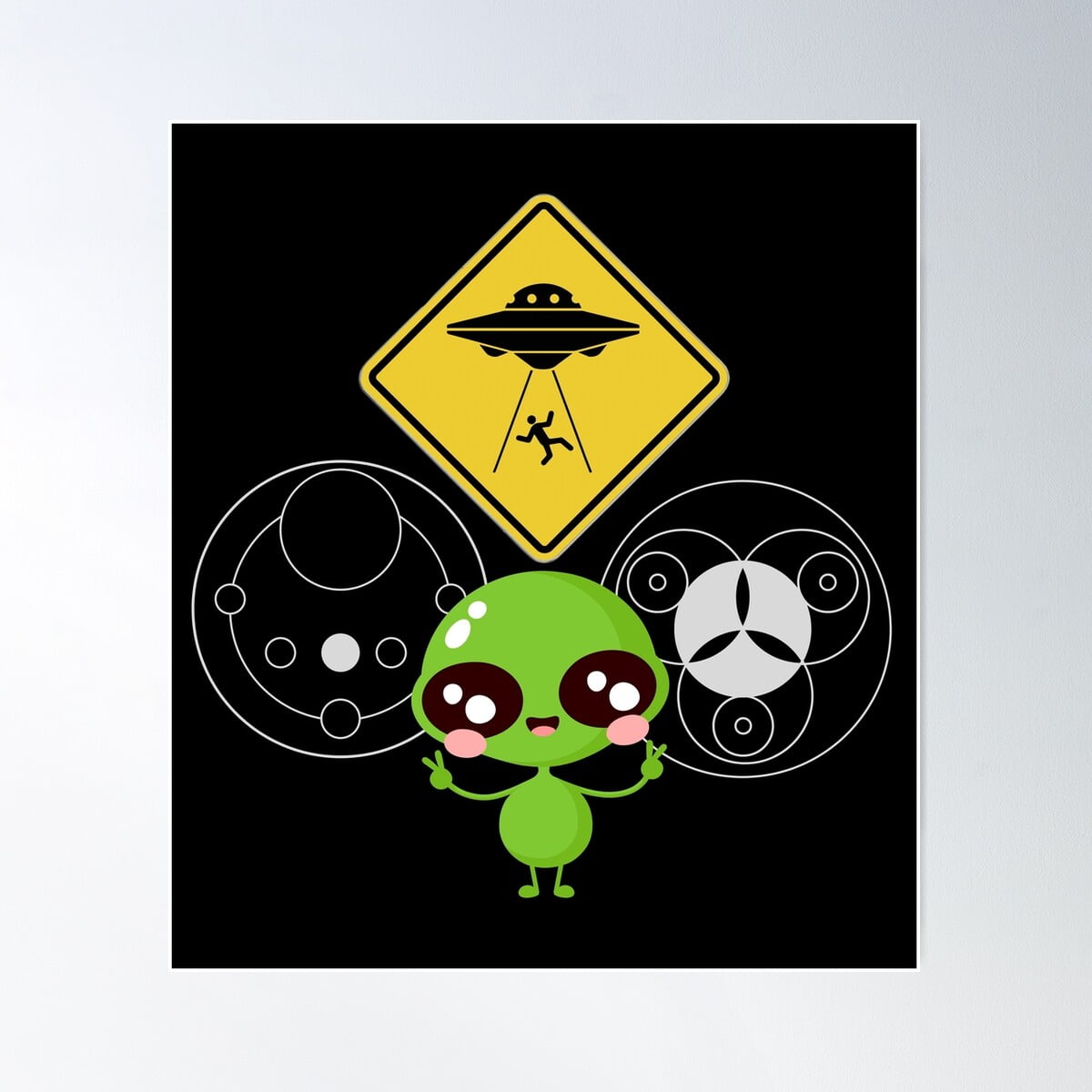 Alien Paraphenalia Poster Wall Art, Modern Wall Decor For Living Room ...