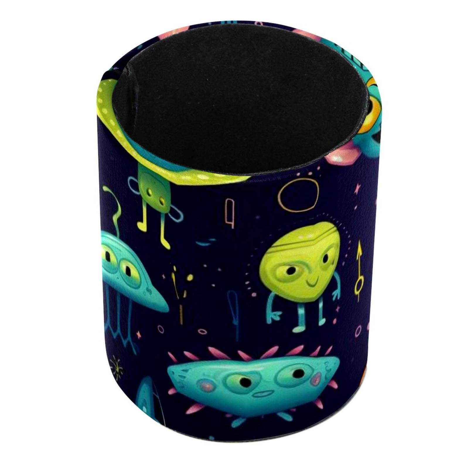 Alien Pencil Organizer Pen Holder Cylinder Pen Holder PU Leather ...