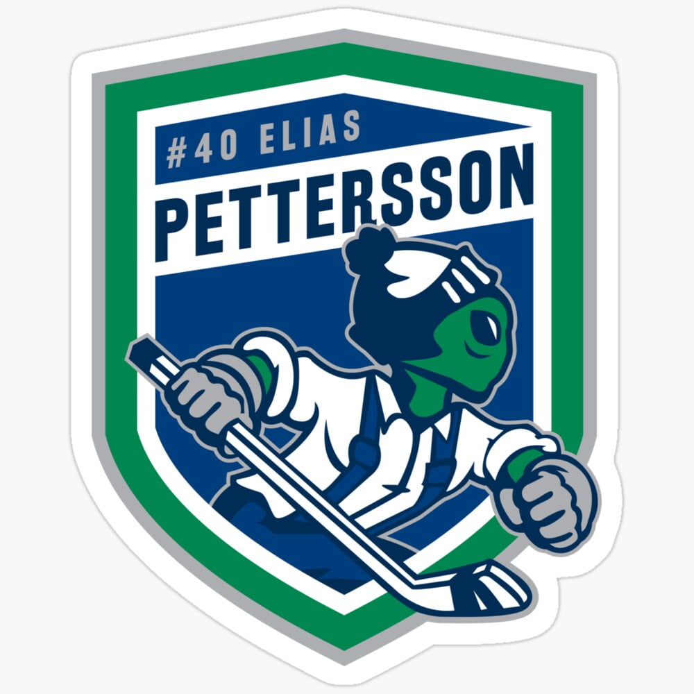 Alien Petey Canuck Badge Sticker Phone Decal Water Bottle Stickers Car ...