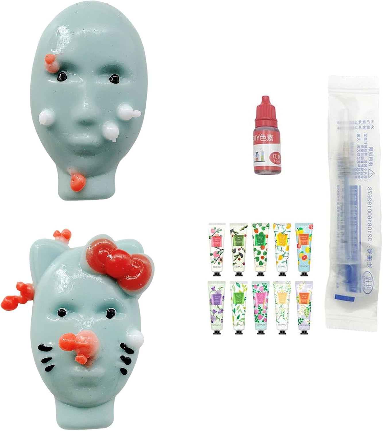 Alien Pimple Popper Toy - Reusable Stress Relief Fidget with Filler ...