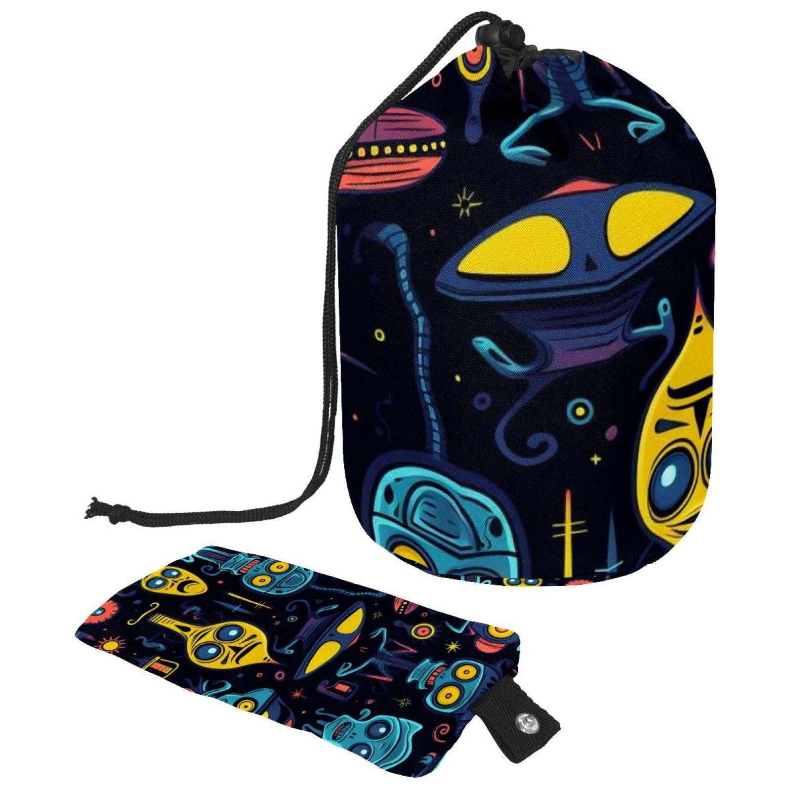 Alien Portable Drawstring Mesh Bag Shower Bags Wash Bag Foldable Travel ...