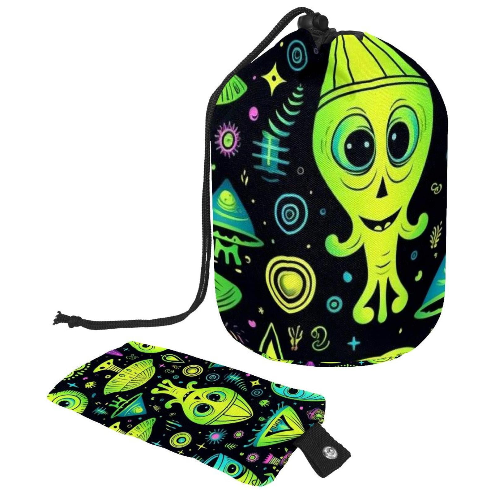 Alien Portable Drawstring Mesh Bags Laundry Bag Shower Bags Foldable ...