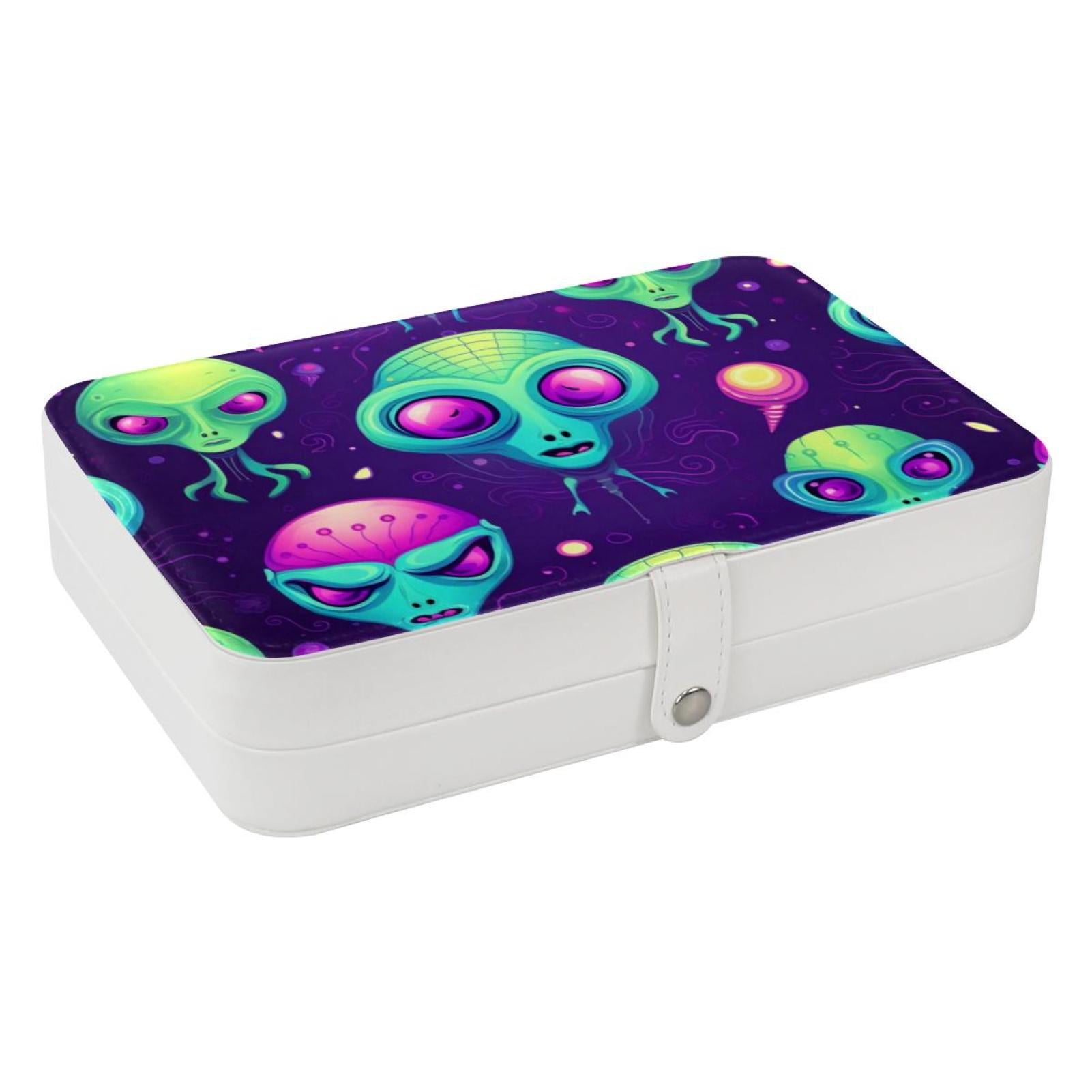 Alien Portable PU Leather Jewelry Organizer with Removable Compartment ...