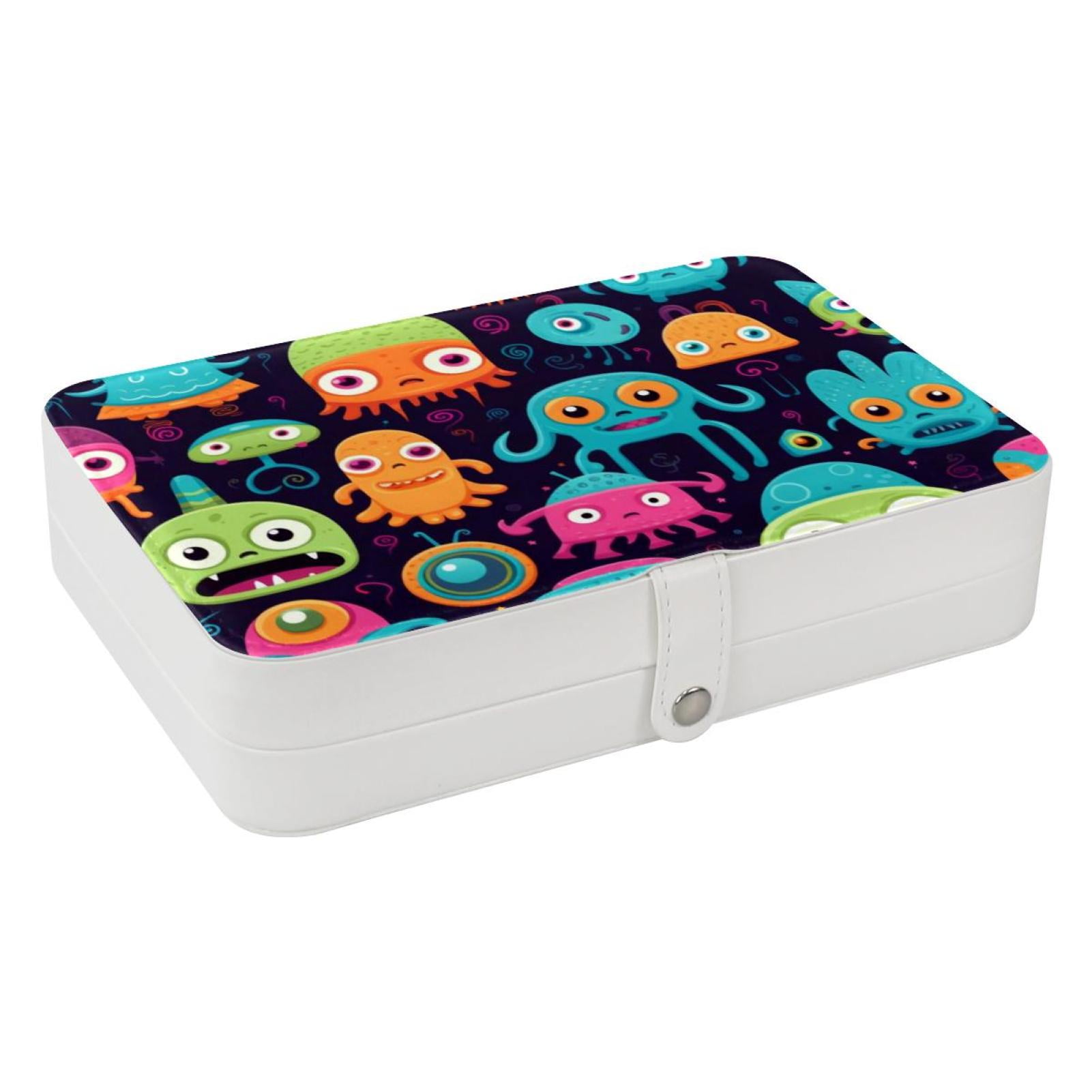 Alien Portable PU Leather Organizer Box with Removable Compartment for ...