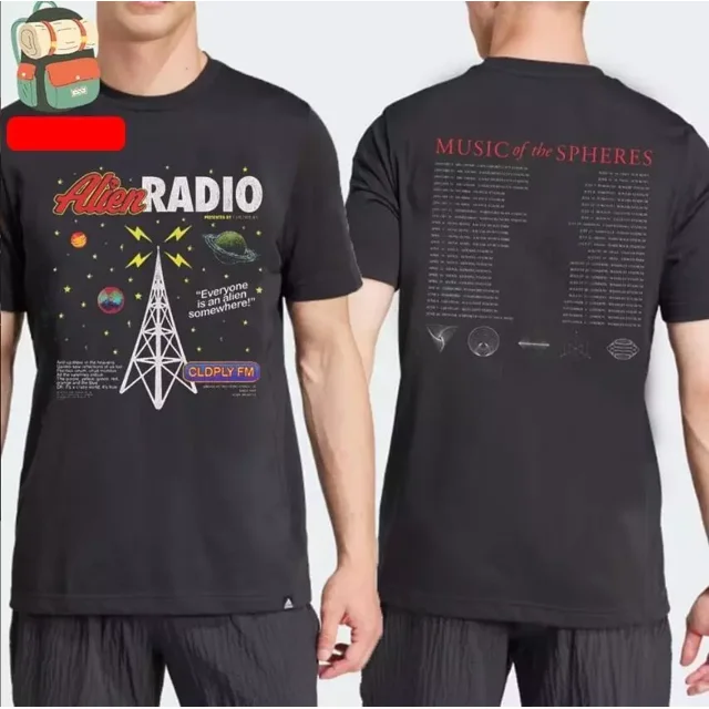 Alien Radio Music Inspired Graphic Double Side T-Shirt Unisex Casual ...