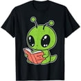 Alien Reading Book Believe In Yourself Funny Kids Women Men T-Shirt ...