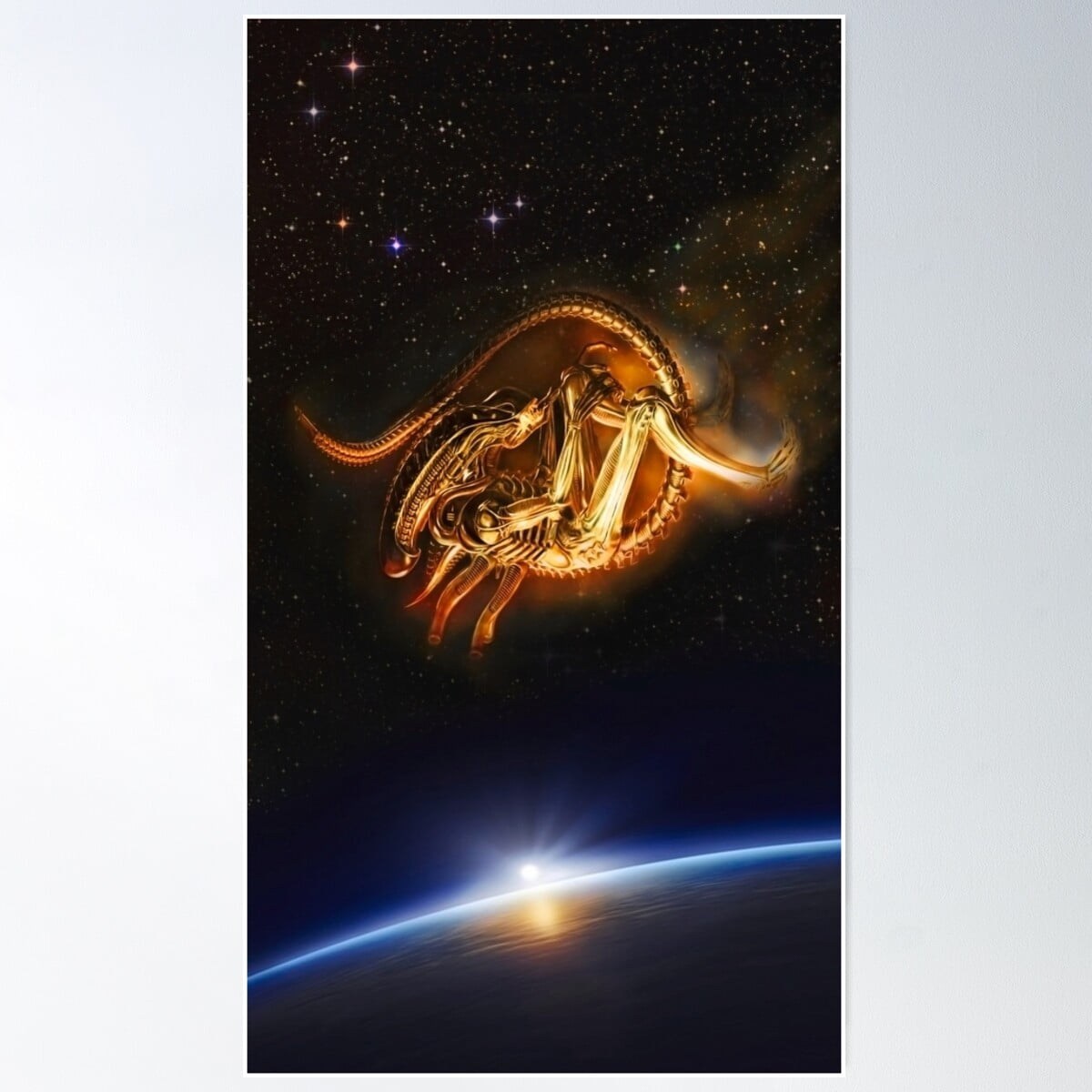 Alien Rebirth Poster Wall Art, Modern Wall Decor For Living Room ...
