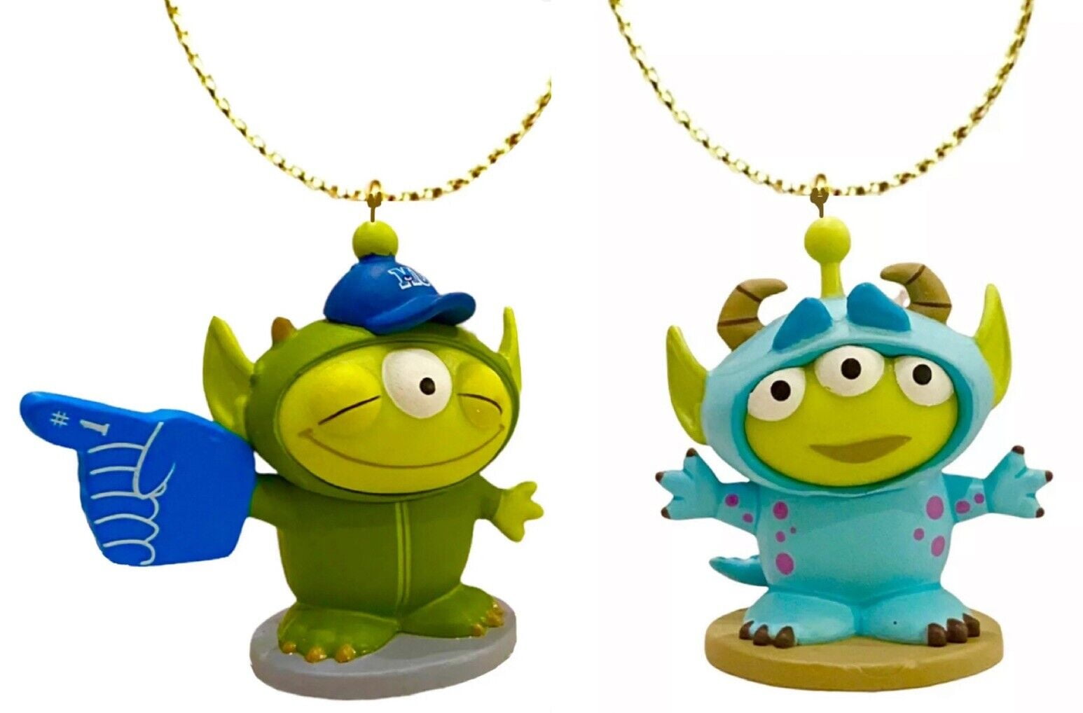 Alien Remix Mike & Sulley Sully PVC Ornament Figure Figurine Set Charm ...