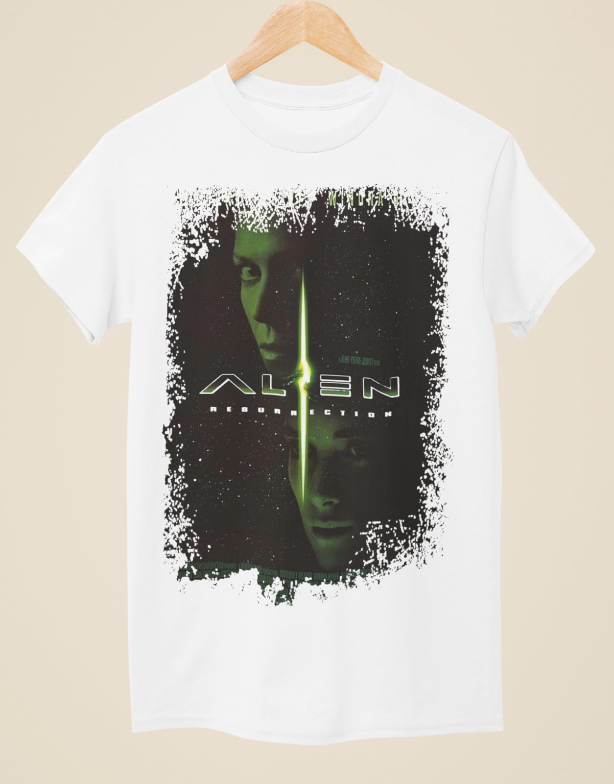Alien Resurrection - Movie Poster Inspired Unisex White T-Shirt ...