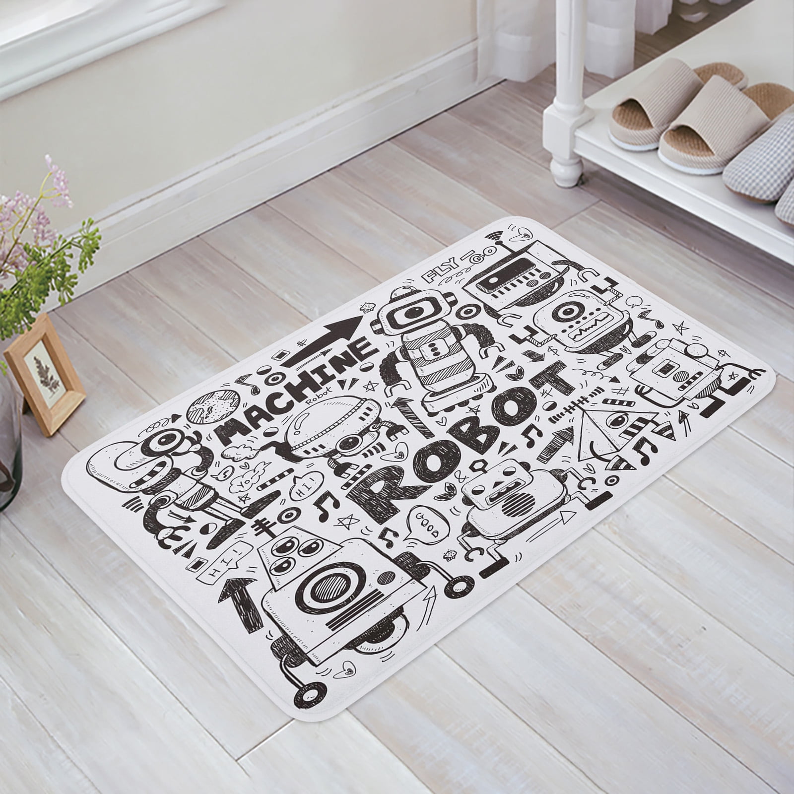 Alien Robot Cartoon Toy Bathroom Mat Corridor Carpet Kitchen Mat ...