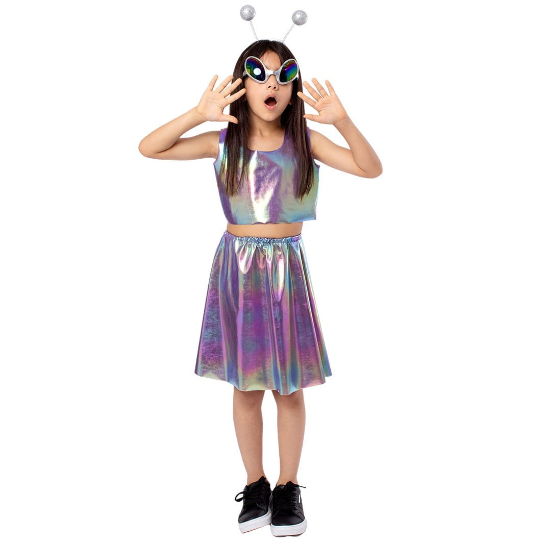 Alien Roleplay Dress Up Two Piece Skirt School Stage Performance Outfit ...