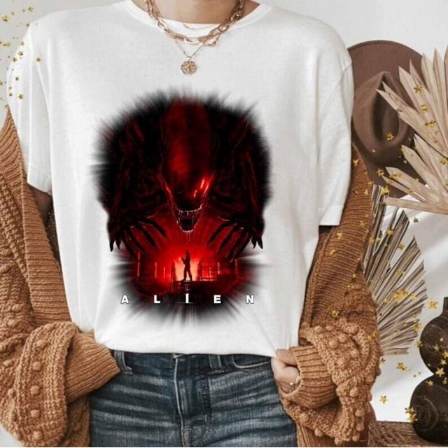 Alien Romulus 2024 Movie T-Shirt Gift for Fans - Walmart.com