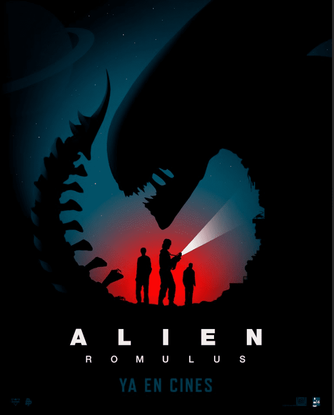 Alien: Romulus (2024) Poster 24x36 - Dark Sci-Fi, Futuristic Design, Rare Art - Walmart.com
