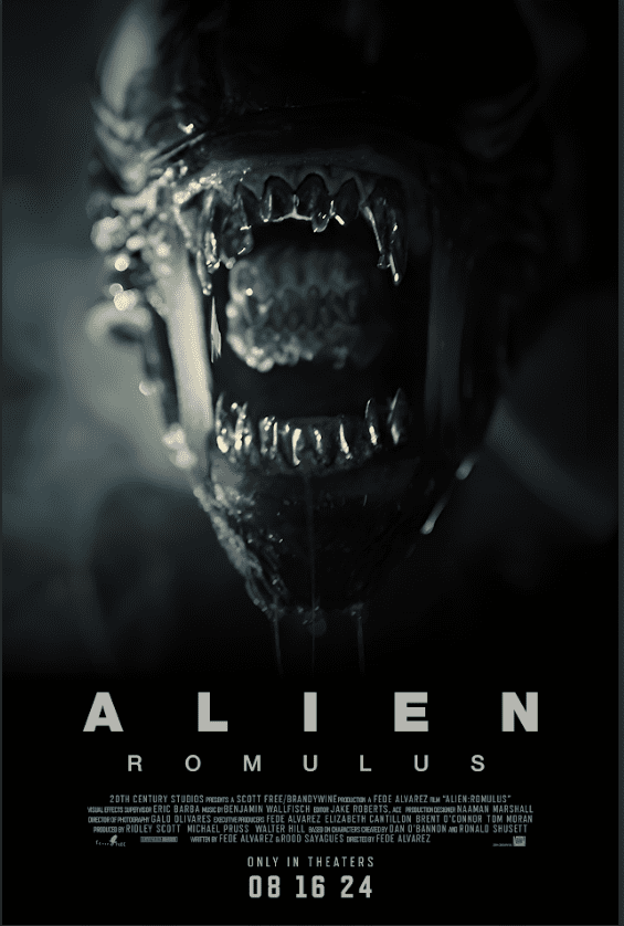 Alien: Romulus (2024) Poster 24x36 - Sci-Fi Epic, Dark Design, Rare Art - Walmart.com