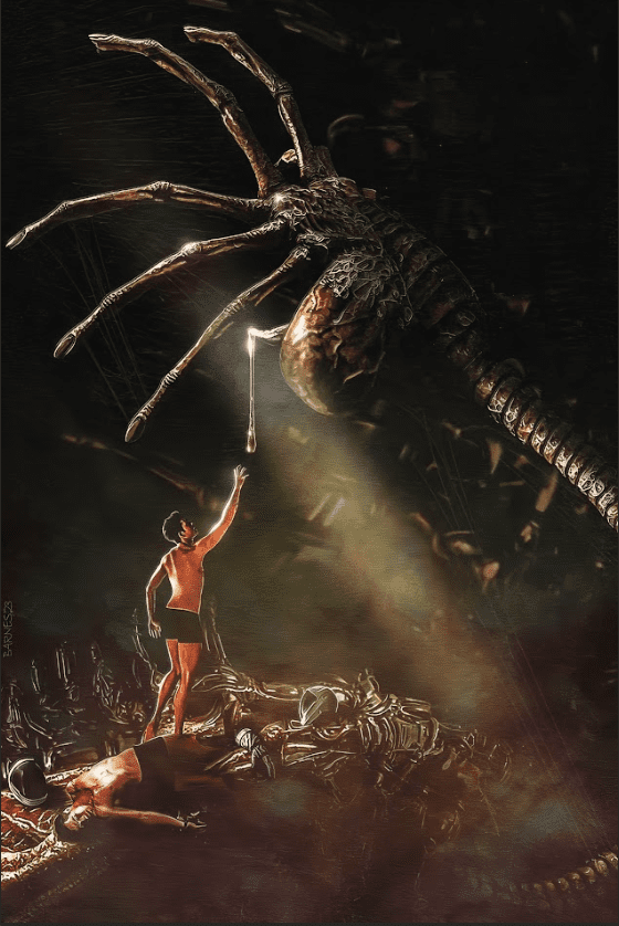 Alien: Romulus (2024) Poster 24x36 - Sci-Fi Thriller, Dark Design, Rare ...