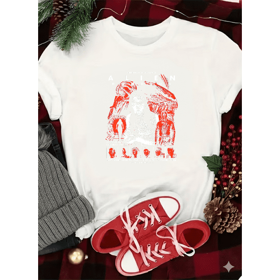 Alien Romulus 2024 Sci Fi Horror Movie Space Fan Graphic Art Unisex T ...