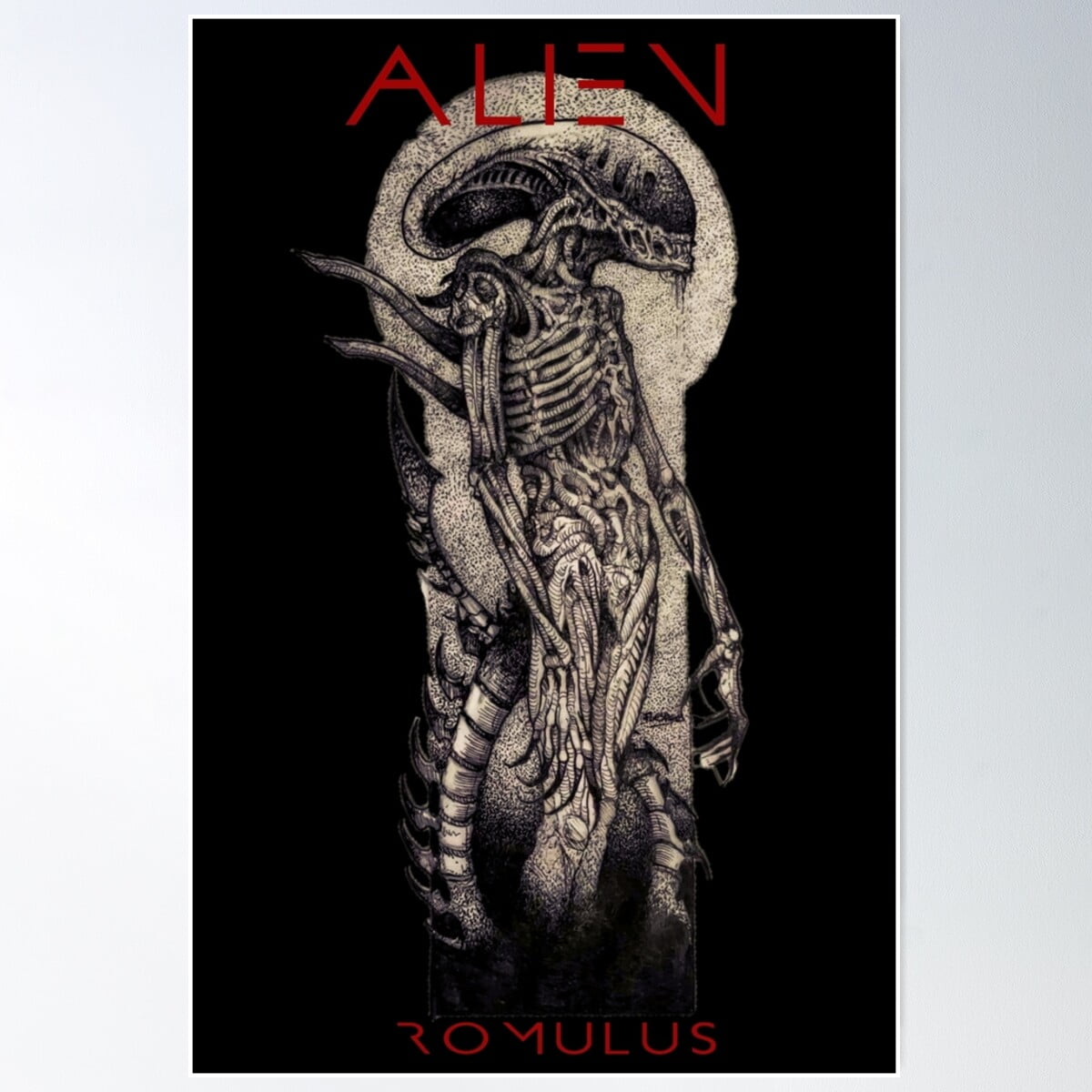 Alien Romulus Minimalist Art Poster Wall Art, Modern Wall Decor For ...
