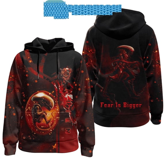 Alien Romulus Movie 2024 Fear Is Bigger Hoodie T-Shirt - Walmart.com