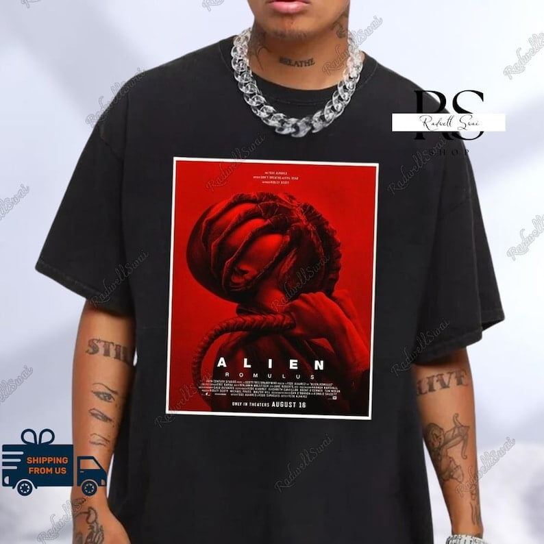Alien Romulus Shirt, Alien Teem Shirt, Alien Poster Tee, Ridley Scott ...
