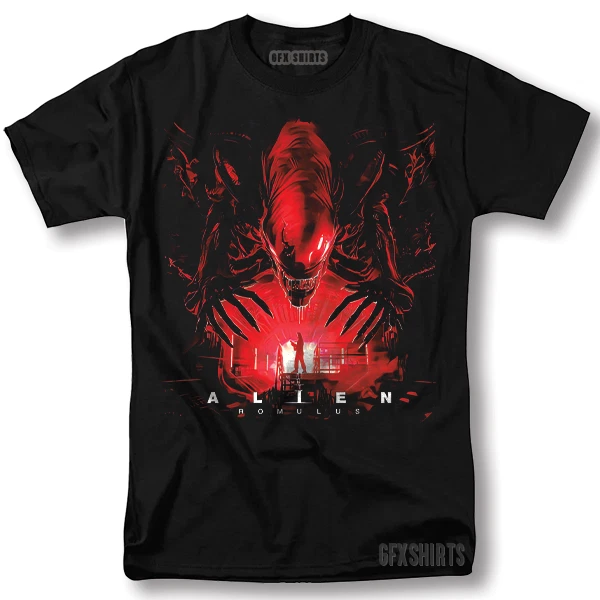 Alien Romulus Shirt Classic Movie Poster Vintage Graphic Design T-Shirt ...