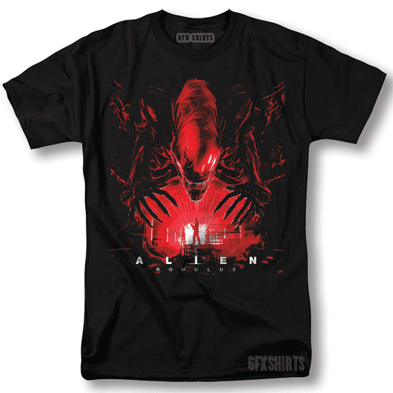 Alien Romulus Shirt Classic Movie Poster Vintage Graphic Design T-Shirt ...