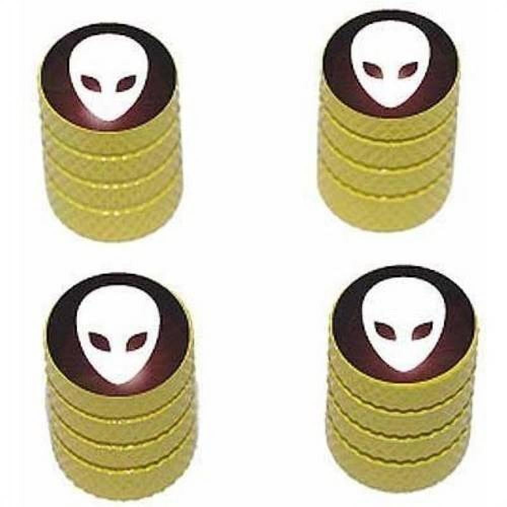 Alien Roswell Tire Rim Wheel Aluminum Valve Stem Caps, Multiple Colors ...