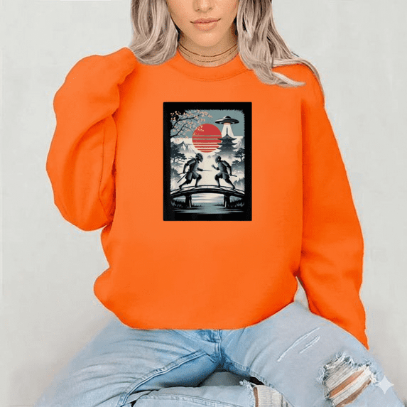 Alien Samurai Japanese Vintage Style Anime Inspired Graphic Sweatshirt ...