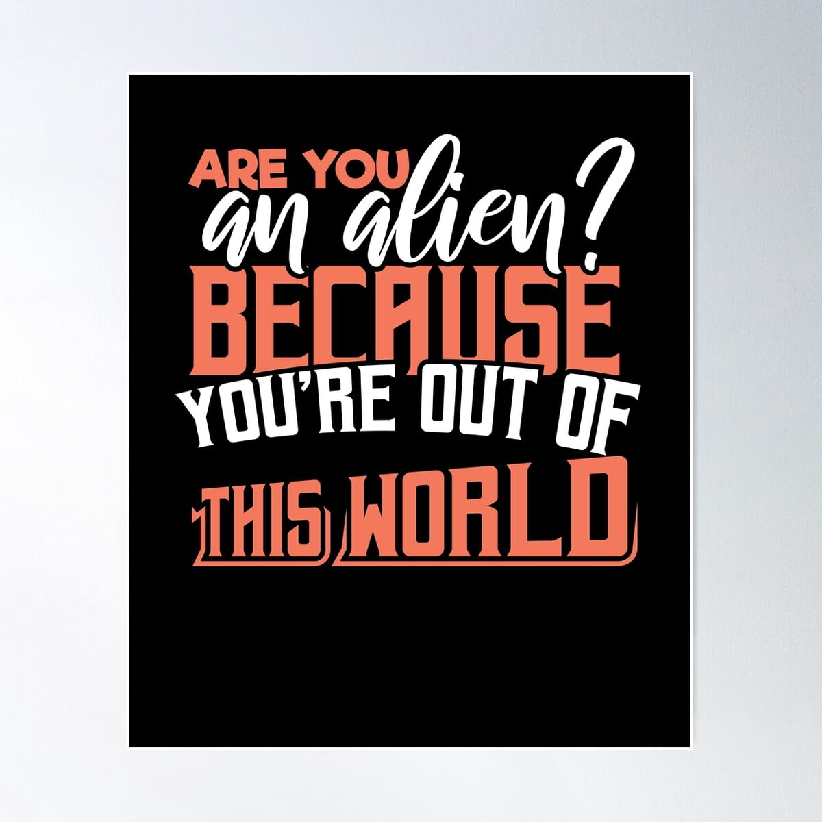 Alien Science Poster Kreature Ufo Outter Space Poster Wall Art Modern ...