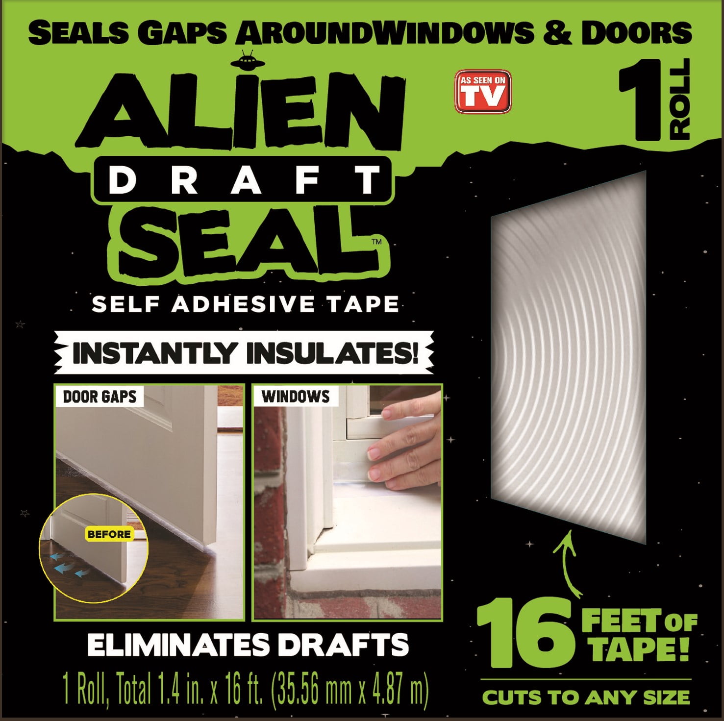 Alien Seal Draft Seal Window Door Seal Strip Transparent Windproof ...