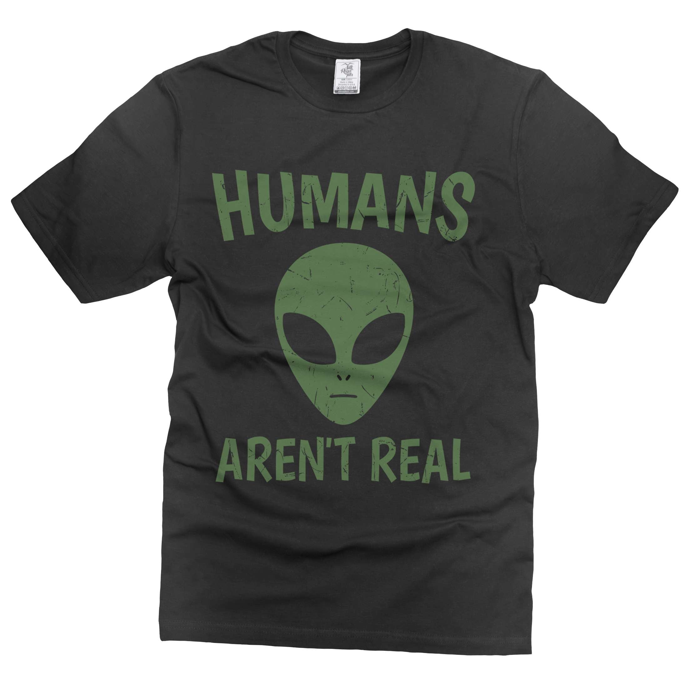 Alien Shirt Humans Aren't Real Tee Tshirt Science Outer Space Geek Nerd ...