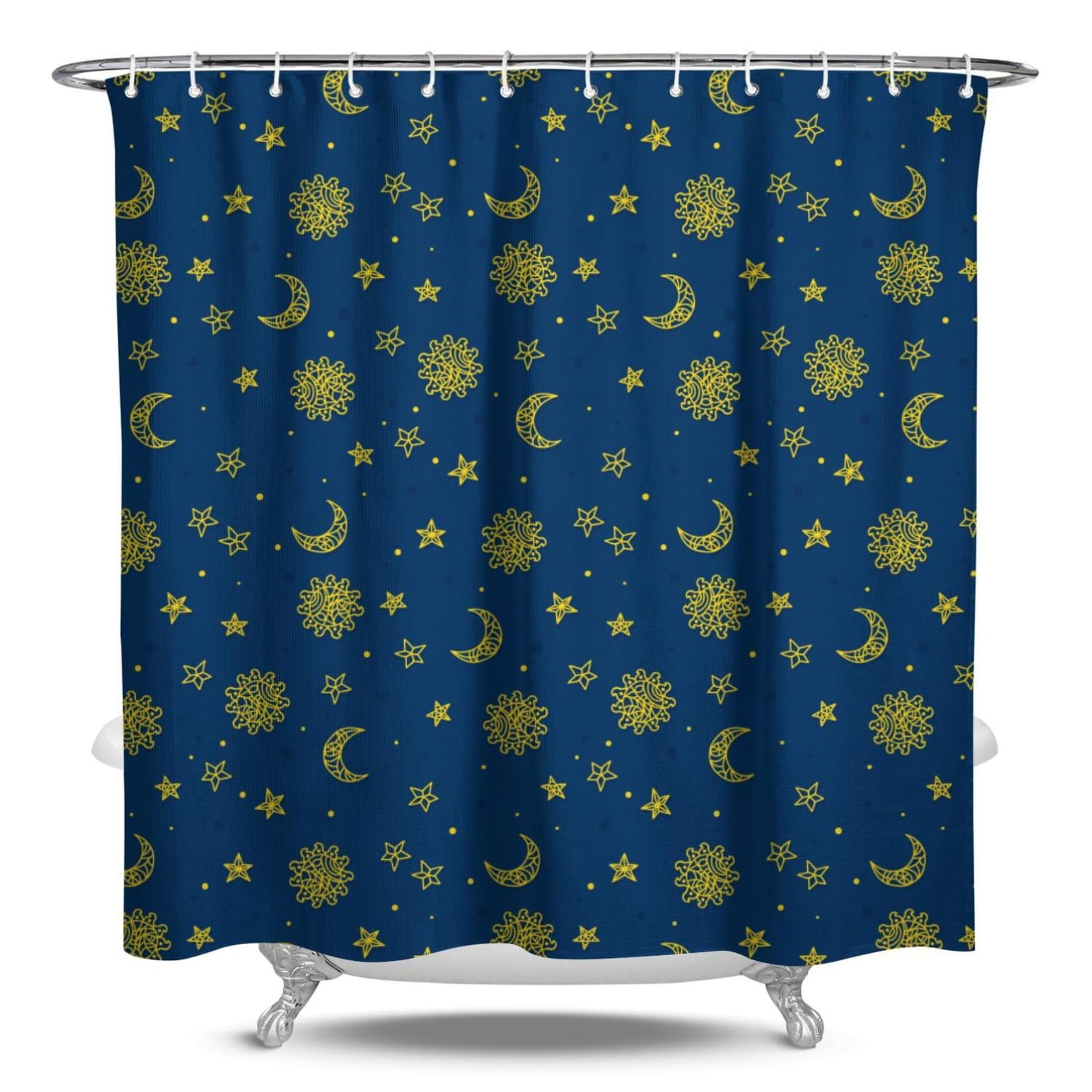 Alien Shower Curtain Sci-Fi Space Bathroom Decor Waterproof Quick-Dry ...