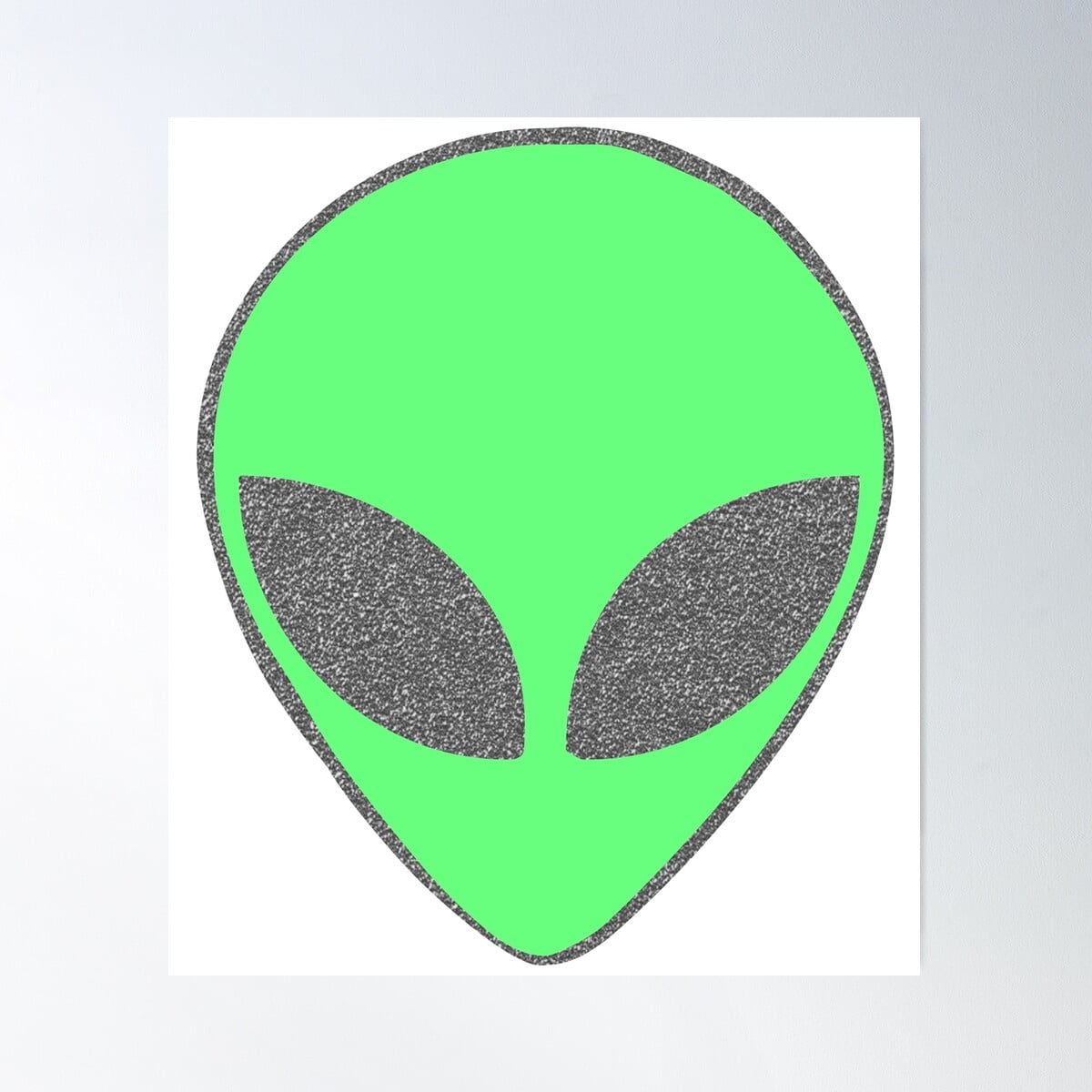 Alien (Silver) Poster Wall Art, Modern Wall Decor For Living Room ...