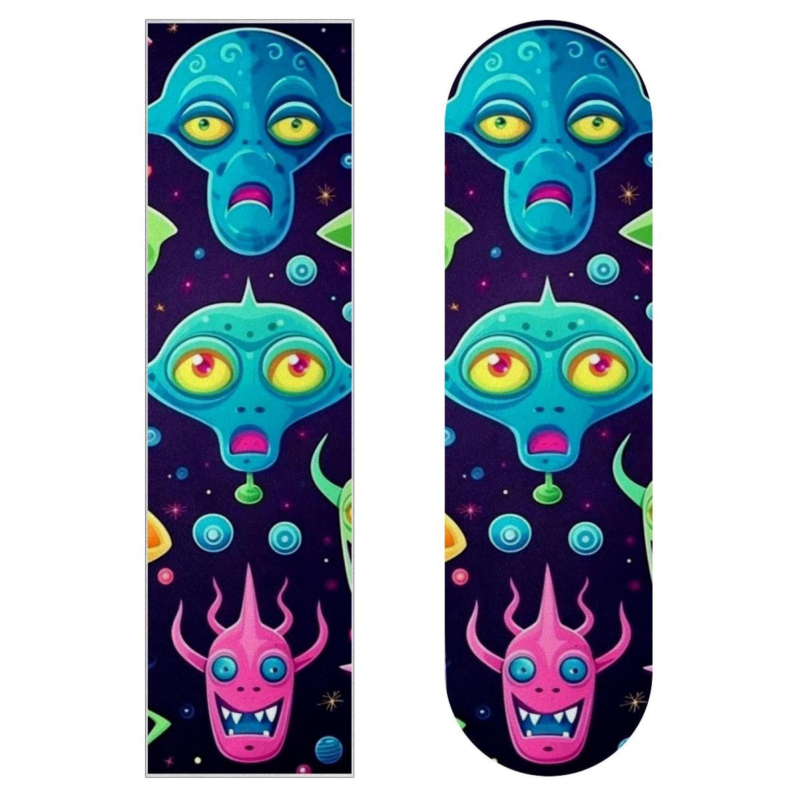 Alien Skateboard Stickers Pack of Two Emery PVC 8.8x32.6in/22.4x83 cm ...