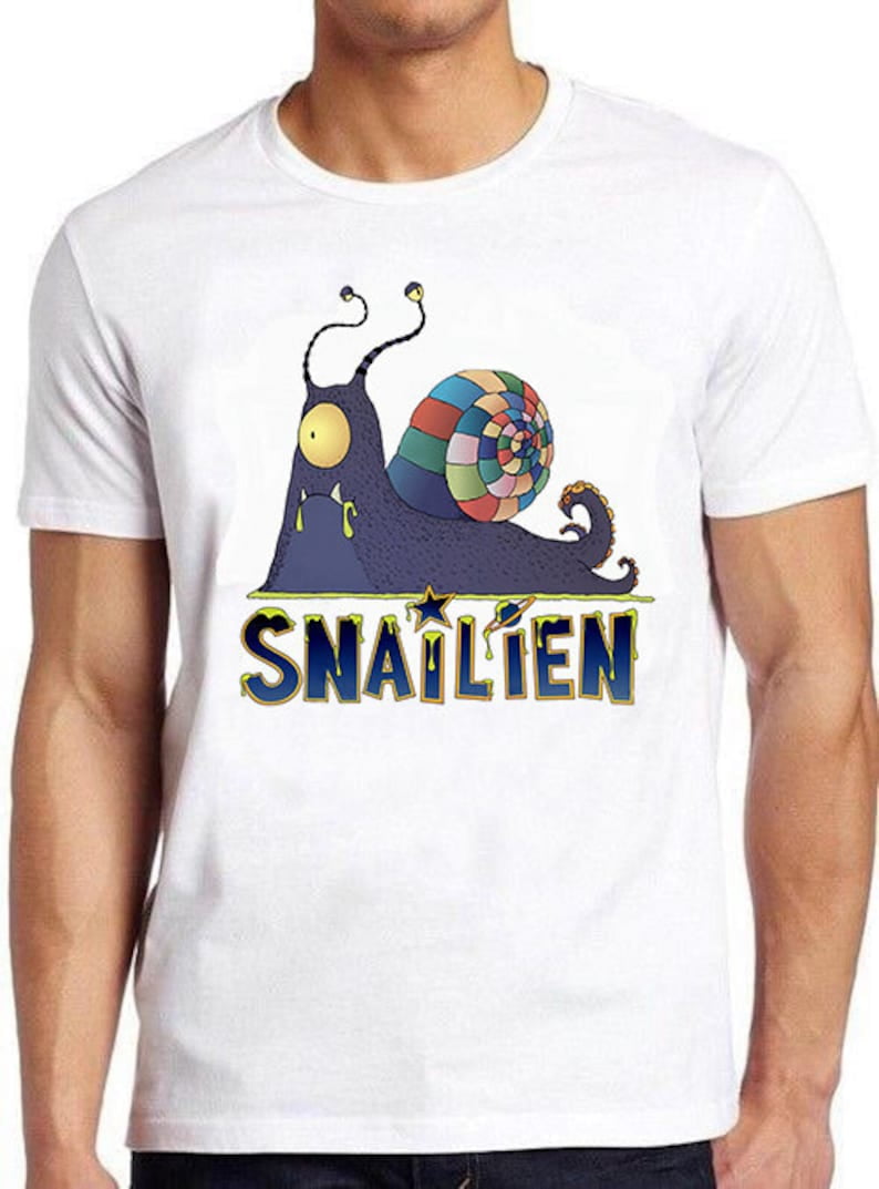 Alien Snail Slug Ufo Sci Fi Horror Area 51 Funny Meme Gift Tee Gamer ...