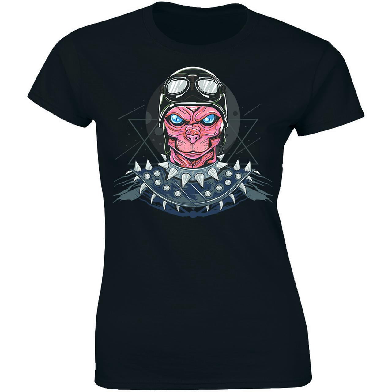 Alien Space Biker Bikers Rider Retro Vintage Costume Tee Women's T ...