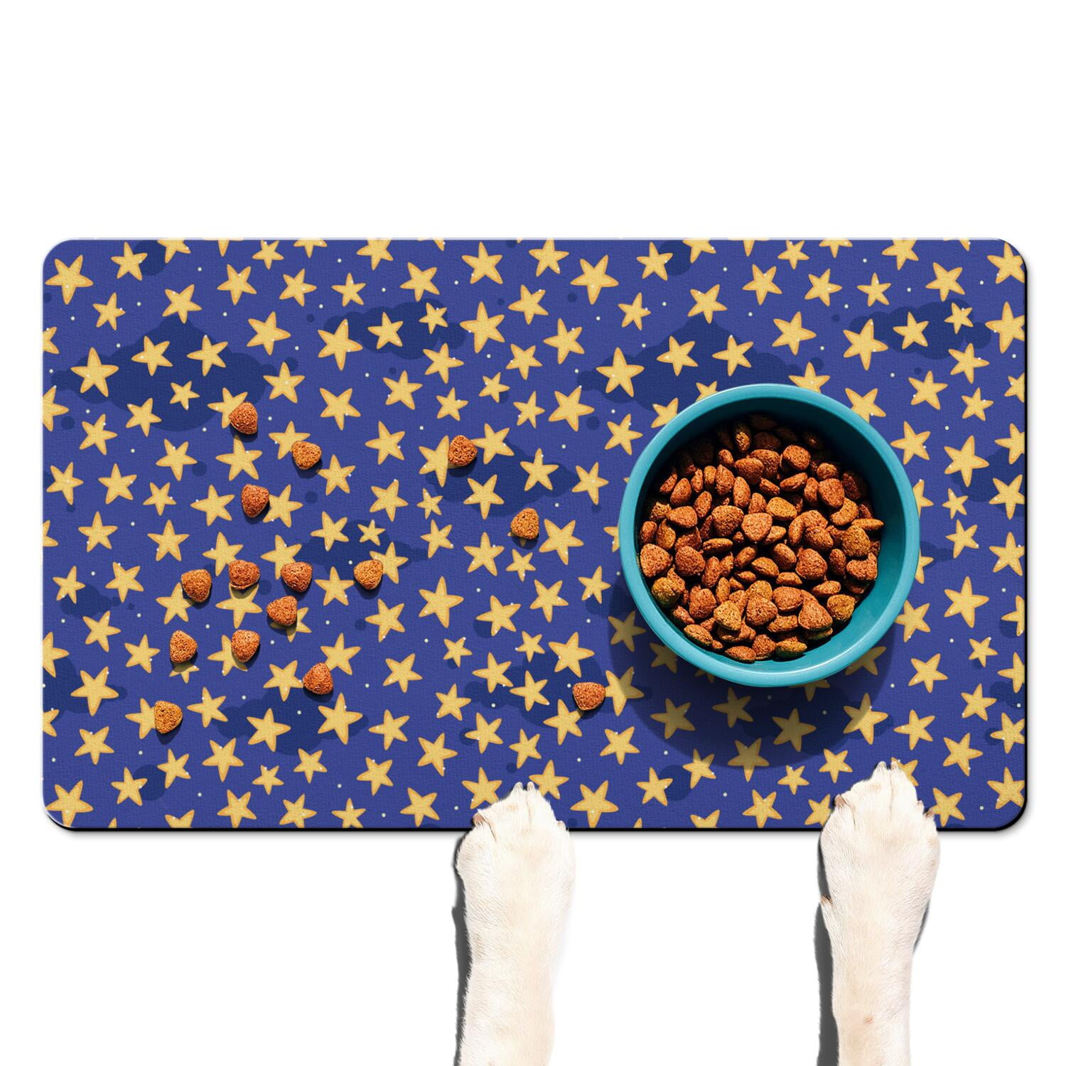 Alien Spacecraft Dog Food Mat, Sci-Fi Themed Pet Feeding Mat, Non-Slip ...