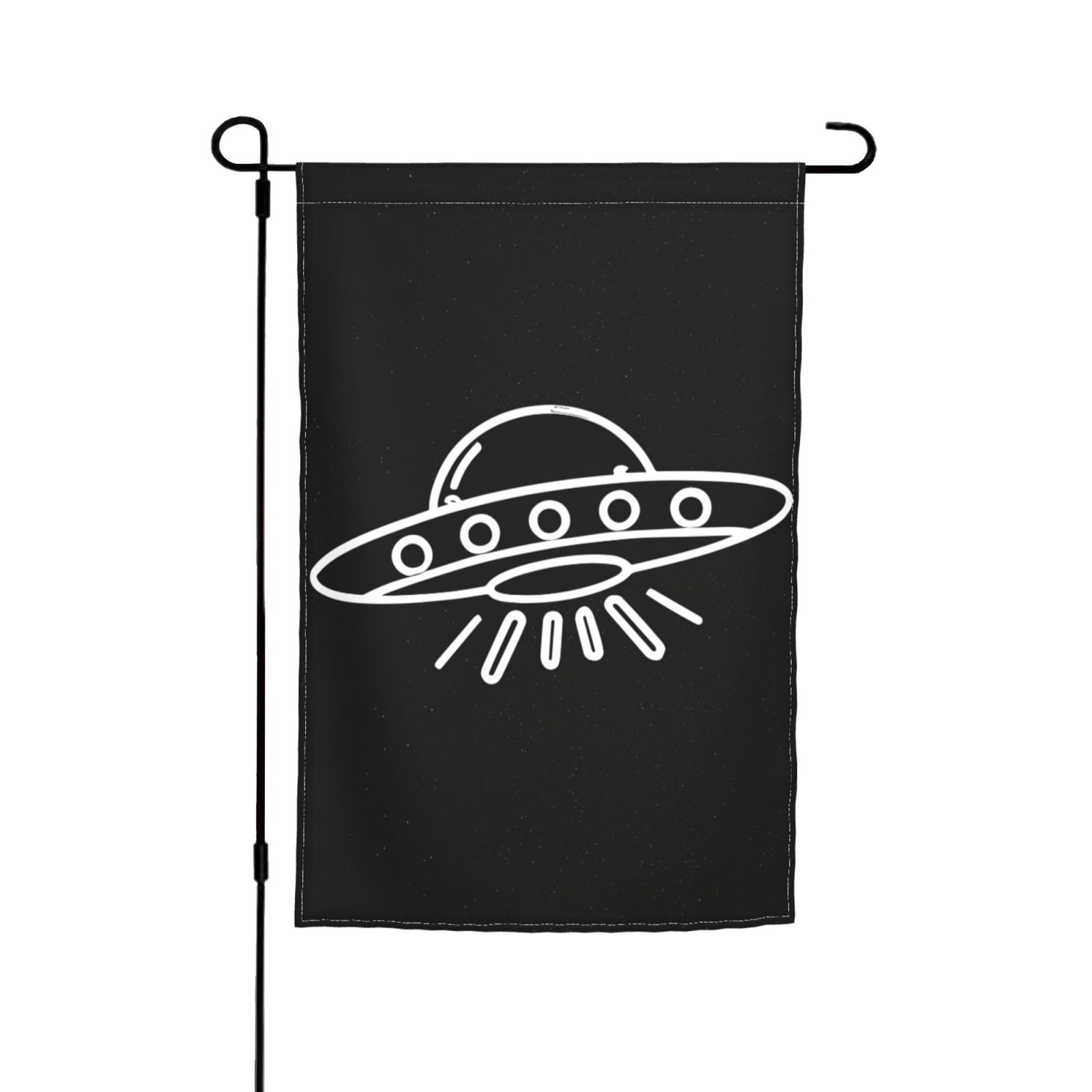 Alien Spaceship Ufo Transparent Garden Flag 12x18 Inch, Double Sided ...