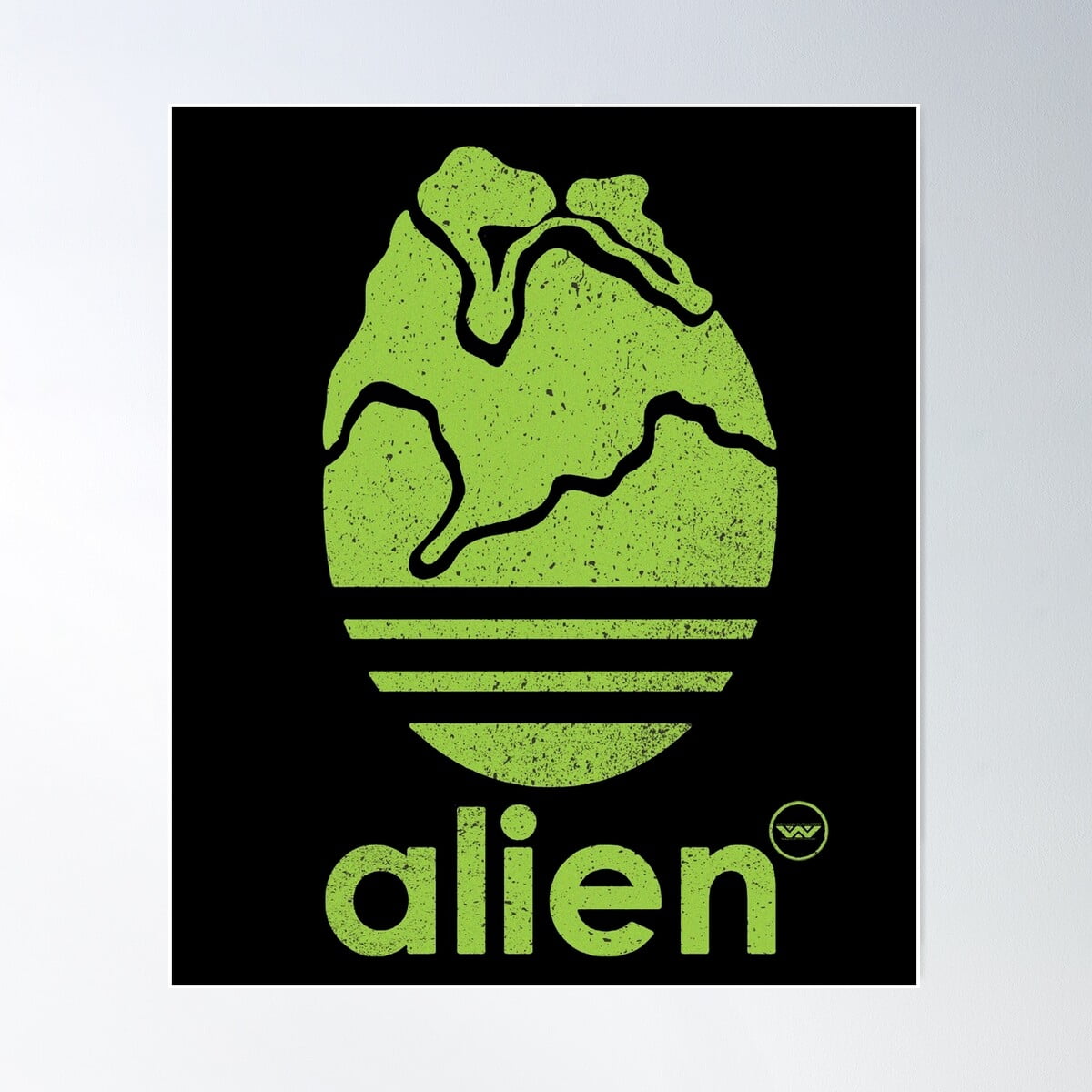 Alien Sports Logo Poster Wall Art, Modern Wall Decor For Living Room ...