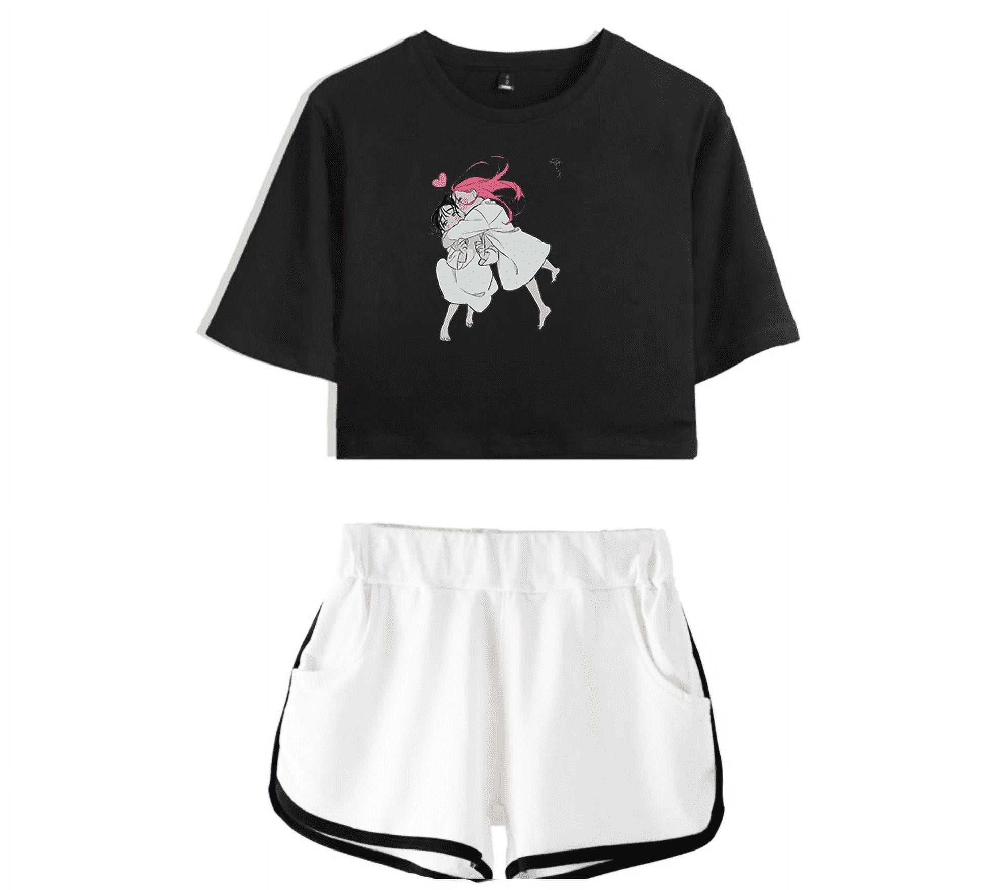 Alien Stage Crop Tops Crewneck ALNST Merch Short Sleeve Summer T-Shirt ...